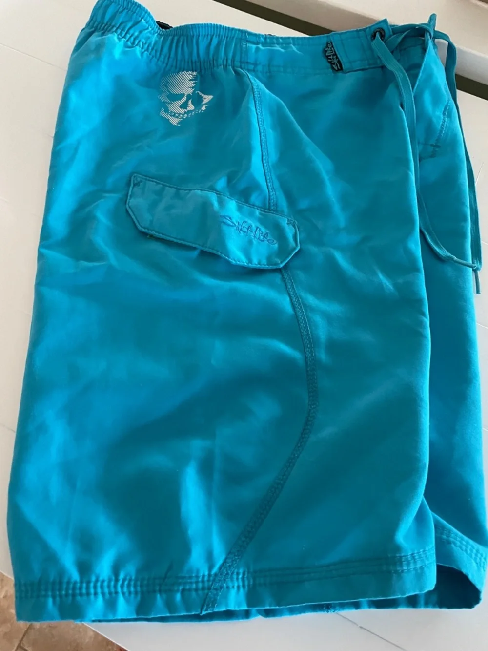 Salt Life | Swim | Salt Life Turquoise Boys Swim Trunks With Side Logo ...
